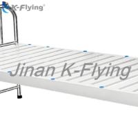 China Cold Rolled Steel Portable Medical Flat Hospital Patinet Nursing Bed for sale