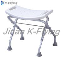 China Bathroom Safety Metal Folding Elderly Shower Chair Medical Rehabilitation Equipment for sale