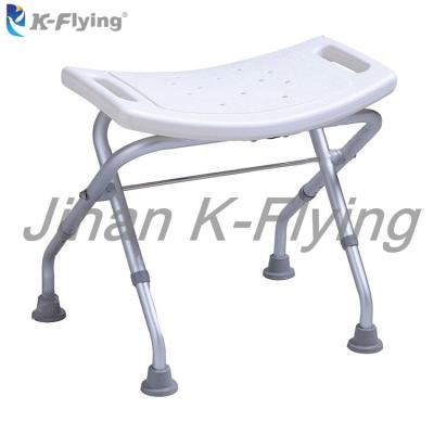 China Bathroom Safety Metal Folding Elderly Shower Chair Medical Rehabilitation Equipment for sale