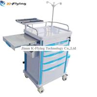 China Hospital Furniture ABS Emergency Medicine Medical Trolley Cart for sale