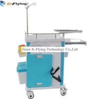 China Hospital Furniture ABS Emergency Medicine Medical Trolley Cart for sale