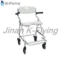 China Movable Aluminum Foldable Elderly Disabled Commode Shower Chair for sale