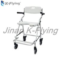 China Movable Aluminum Foldable Elderly Disabled Commode Shower Chair for sale