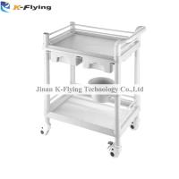 China Treatment nursing Trolley Cart Abs Plastic Hospital Medical trolley for sale
