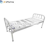 China Stainless Steel 2 Functional Mental Hospital Beds Two Cranks Manual Bed for sale