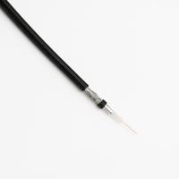 China RoHS Black Flexible 1.02mm R6 Coaxial Cable PVC Jacket For CCTV for sale