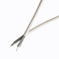 China RoHS PE Insulated 30V 75ohm Flexible Coaxial Cable , RG59 RF Coaxial Cable for sale