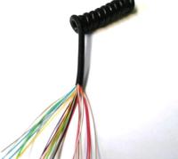 China PP Insulated 300V 2 Core Coiled Cable , 300V Spiral Electrical Cable for sale