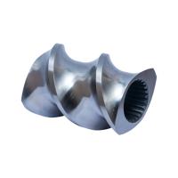 China Mirror Surface Twin Screw Extruder High Hardenability Double Flighted Conveyor Screw Element for sale