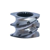 China TME Mixing Zone Twin Extruder Screw Element Extruded Parts 0.3kg PE for sale