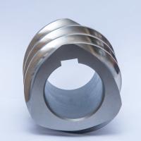 China Triple Flight Extruder Screw Element Single Spline Shaft for Plastics Rubber Compounding for sale