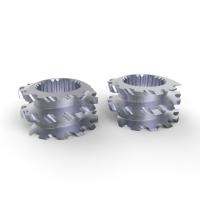 China Double Screw Extruder  Zester Mixing Element ZME 0.02mm Tolerance For Superior Mixing Efficiency for sale