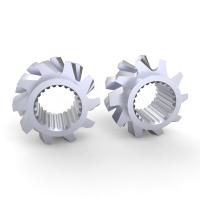 China Twin Screw Extruder Toothed Mixing Element  Reverse Blades For Industrial Mixing for sale