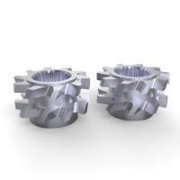 China Twin Screw Extruder Toothed Mixing Element  Reverse Blades For Industrial Mixing for sale