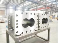 China JSW Co Rotating Twin Screw Barrel Extruder Combi Barrel Screw Segments For PPE Products for sale