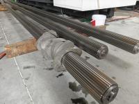 China Large Shaft Straight Shaft Big Screw Mental shafts Extruder Parts Screw Shafts for PE PP Factory for sale