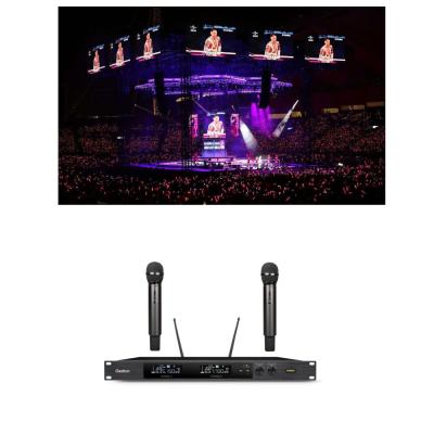China All Metal Build Handheld Wireless Microphone With Professional Karaoke Receiver for sale