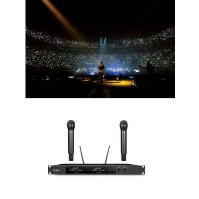 China Rechargeable Bodypack Wireless Microphone System Headset / Stand / Lavalier Lapel for sale