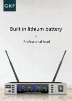 China Rechargeable Lithium Battery UHF Microphone System Wireless Handheld for sale
