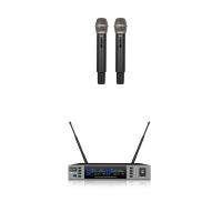 China Wireless Dynamic UHF Microphone System High Fidelity Sound Head Prevent Screaming for sale
