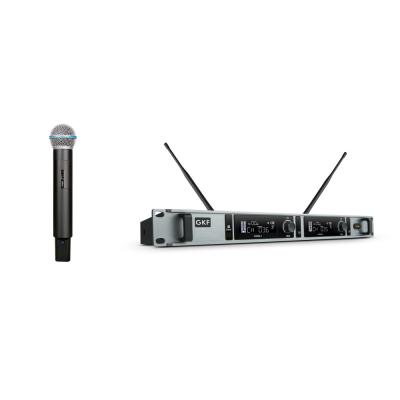 China 6.3mm Unbalanced DJ Karaoke Wireless UHF Microphone XLR Balanced for sale