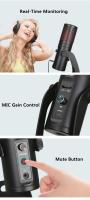 China 5V USB YouTube Karaoke Singing Mic 170mm*47.5mm Portable Lightweight for sale
