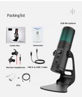 China Bidirectional Stereo Cardioid Vocal Microphone 5V USB c condenser microphone for sale