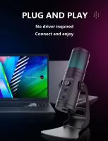 China Metal 98db SNR USB Recording Microphone 75ma Microphone For Live Streaming Music for sale