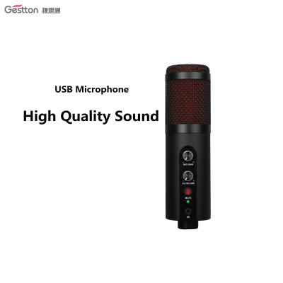 China Tpye C USB Condenser Gaming Microphone Cardioid Dynamic Mic 85dB SNR for sale