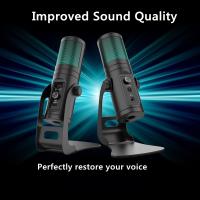 China Tiktok Karaoke USB Recording Microphone Plosive Free Real Time Monitoring for sale