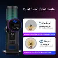 China Tiktok Karaoke USB Recording Microphone Plosive Free Real Time Monitoring for sale