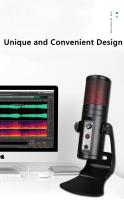 China USB2.0 Desktop Computer Microphone 20Hz-20KHz Studio Condenser Microphone for sale