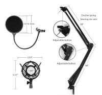 China Aluminium Alloy USB Recording Microphone Wired XLR Condenser Mic for sale