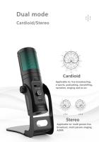 China Rgb Gaming USB Recording Microphone 20Hz-20KHz Support MacOS Windows for sale