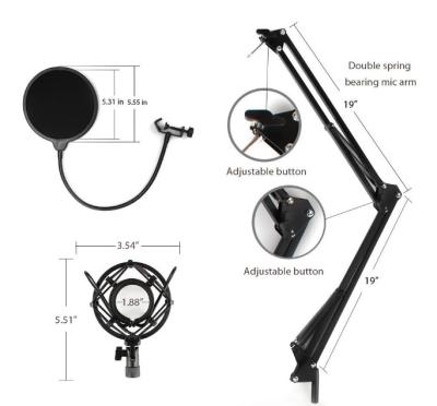 China High SNR Computer Condenser Gaming Mic For Zoom Meetings GF-200 for sale