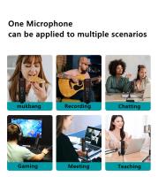 China ROHS 5V USB Microphone With 4 Immersive Reverb Modes for sale
