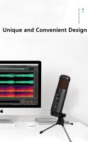 China Recessed Shock Mount Studio USB Recording Microphone 98db SNR Audio Mixer Mic for sale