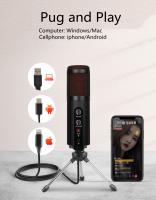 China Windows Mac USB Recording Microphone For Live Streaming Music OEM ODM for sale
