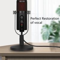 China 20Hz-20KHz Handheld Condenser Microphone With Sound Card 85dB SNR for sale
