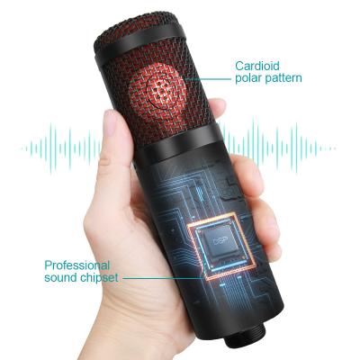 China Metal Mesh Head Cardioid Dynamic Microphone 98db SNR Xlr Condenser Mic for sale