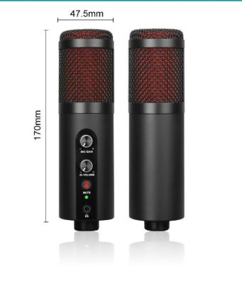 China Cardioid Usb Condenser Microphone With Pop Filter And Stand OEM ODM for sale