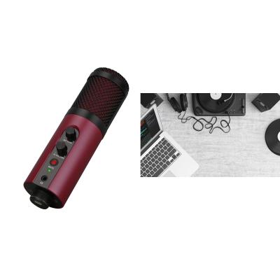 China 98db SNR Usb Desk Microphone For Computer Chatting Singing Dubbing for sale