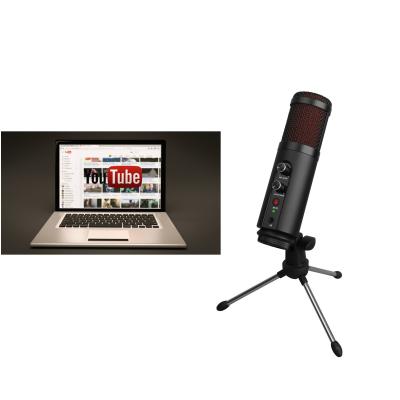 China OEM USB Recording Microphone For Gaming Singing Plug And Play for sale