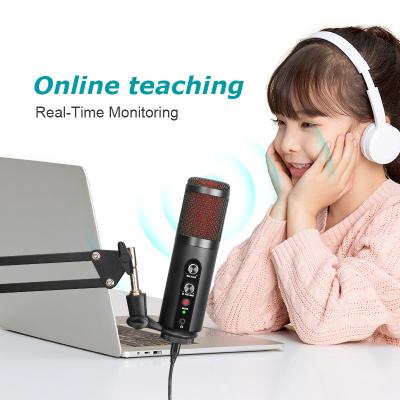 China Wired Gain Knob USB Recording Microphone Cardioid Capture 24 Bit for sale