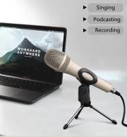 China GESTTON Matte Black Dubbing Studio Condenser Microphone Plug And Play for sale