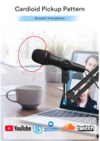 China 3mA Handheld Recording Microphone 65dB SNR Cardioid Dynamic Vocal Microphone for sale