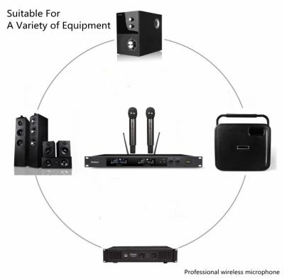 China 510-937MHz Two Channel Wireless Microphone System True Diversity for sale