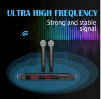 China GESTTON Wireless Handheld Microphone System 105dB SNR Low Handling Noise for sale