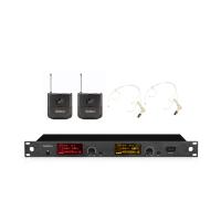 China CE ROHS UHF Wireless Microphone 50Hz-18KHz Frequency Response Cordless Microphone Set for sale