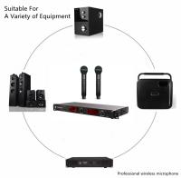 China GESTTON Wireless Microphone UHF Metal Dynamic Handheld Karaoke Mic With Reverb for sale